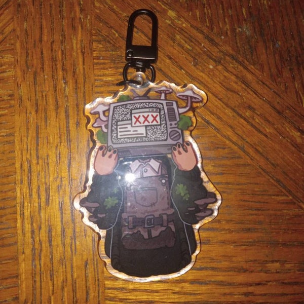 TV Head Cute Acrylic Keychains! - Etsy UK