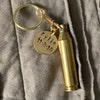 Etched Repurposed Brass Bullet Casing Keychain for Him or Her ...