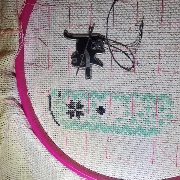 Switch Controller Cross Stitch Pattern, Modern Nordic Pattern, Instant ...