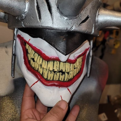 Creepy Killer Clown Latex Half Face Mask Covering Halloween Circus Red ...