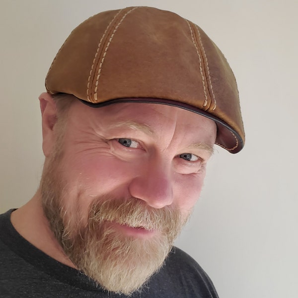 7 Panel Flat Cap Pattern - Leather Duckbill Hat PDF With Video Guide - Etsy