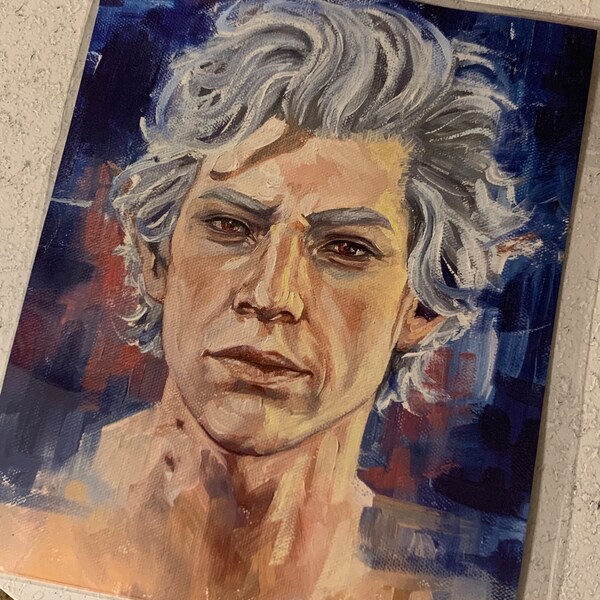 GALE DEKARIOS Oil Painting | Baldurs Gate 3 | Oil Painting Orignal 8" X ...