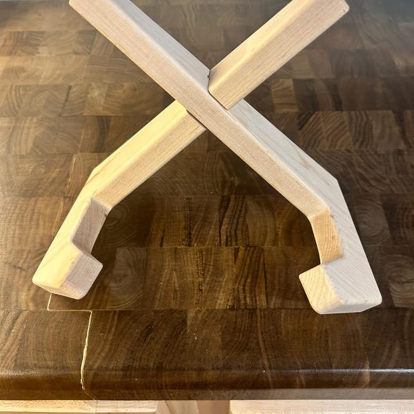 Cutting Board Stand CNC File: Cook Book, Dish Display .SVG .dxf ...