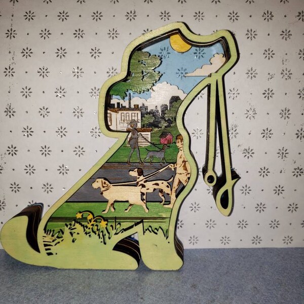 Doggie SVG, Puppy, Laser Cut Files 9 Layer Art Piece for Glowforge Multi-layer - Etsy Canada