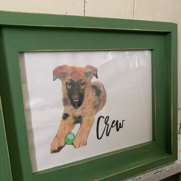 Farmhouse Distressed Frame, Burnt Orange, Rustic Picture Frame, Stacked ...