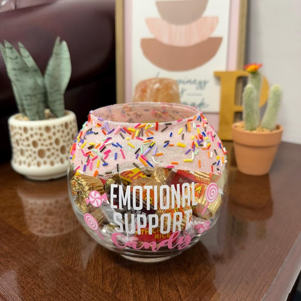 Funny Motivational Candy Jar Gift, Custom Treat Candy Holder for Boss ...
