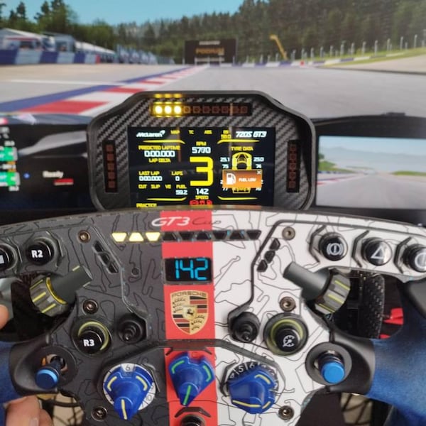 Button Box Sim Racing Console, 22 Functions, Ignition Lever and Start ...