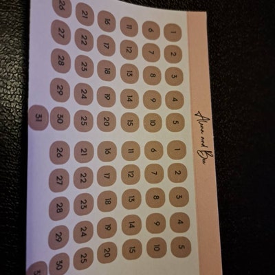 Zahlen, Datum Sticker, Daten Aufkleber und Sticker für ALLE Bullet ...