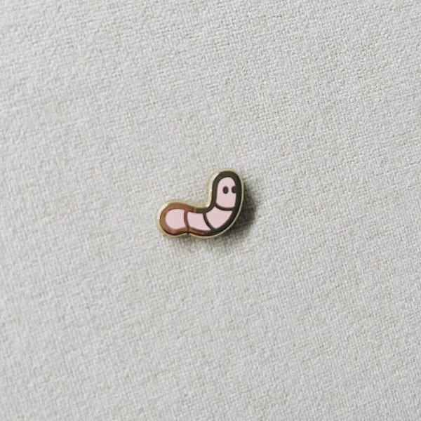 Worm Mini Filler Enamel Pin | Accessories, Pin Flair | Yume Moon Studio ...