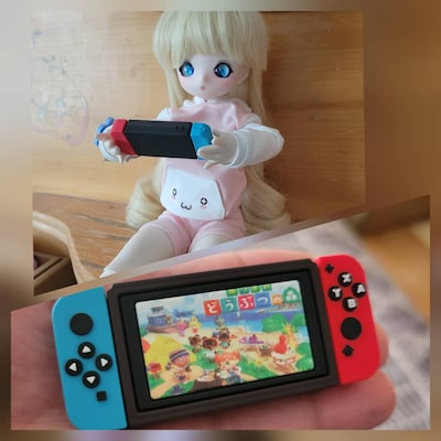 1/4 1/3 BJD Doll Game Console Blue Red Nintendo Inspired Switch Animal ...