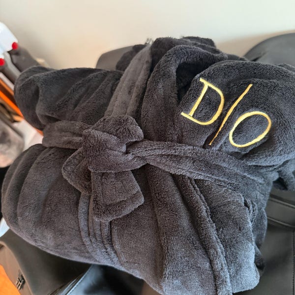 Personalized Men's Holiday Gift Robe, Custom Gift for Him, Monogrammed ...