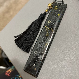Opal Geode Bookmark With Beaded Tassel Colorful Resin Book Mark Unique ...