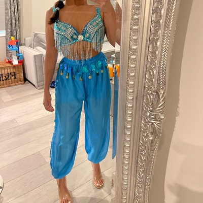 Samba Belly Dance Costume FREE SHIPPING Hand Beaded White - Etsy