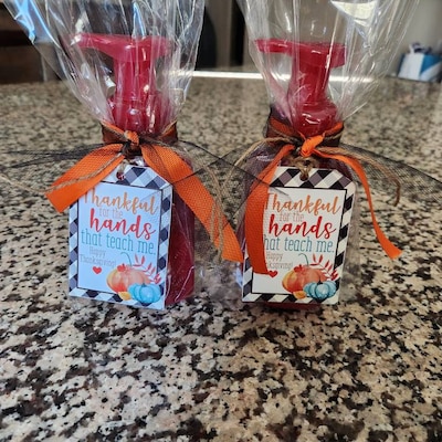 Thanksgiving Teacher Appreciation Printable Gift Tags, Fall Teachers ...