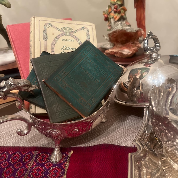 Antique Little Leather Library 1920's Mini Classic Books - Etsy