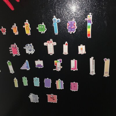 Magnetic Numberblocks Sets, 1-10, 11-20, 30-100, Waterproof, Math ...