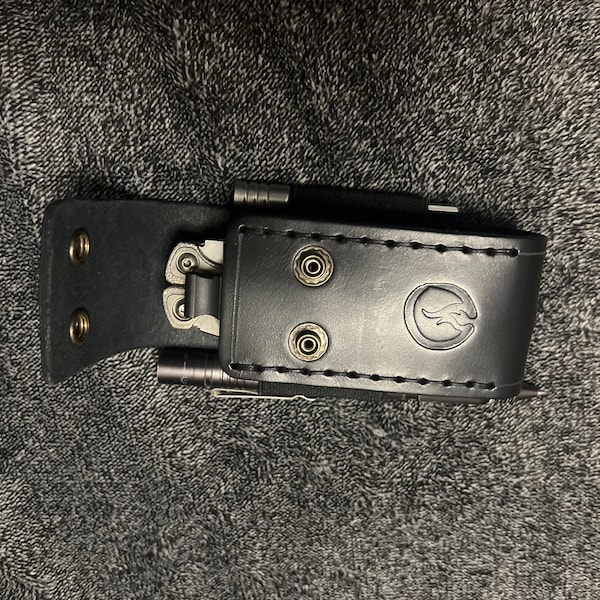 LEATHERMAN® MULTITOOL Deluxe Leather Sheath (pockets for Bits,extender ...