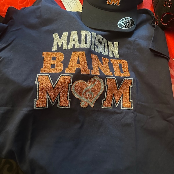 Glitter Band Mom T-shirt, Marching Band T-shirt, Band Mom Tee, Band Mom ...