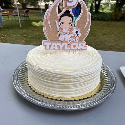 Star Wars Rey Cake Topper Star Wars Birthday Star Wars Party Decor Star ...