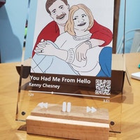 Custom Music and Song Plaque, Personalized Picture Frame, Custom Photo ...