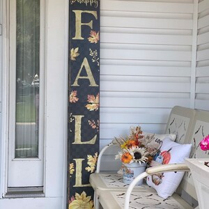 36in Fall Porch Sign Front Porch Fall Welcome Sign With - Etsy