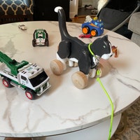 Large Wooden Bronto Rolling Toy With Optional Pull String for - Etsy Canada