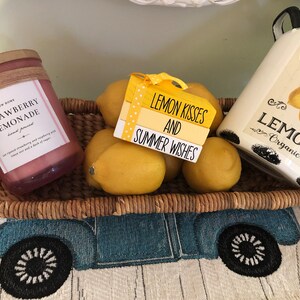 Lemon Decor Lemon Tiered Tray Lemon Mini Wood Book Stack - Etsy