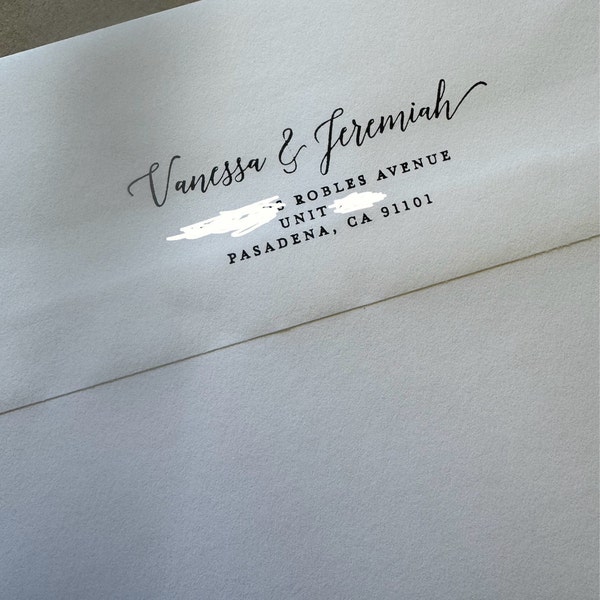 Address Stamp First and Last Name Custom Self Inking Perfect Impression ...