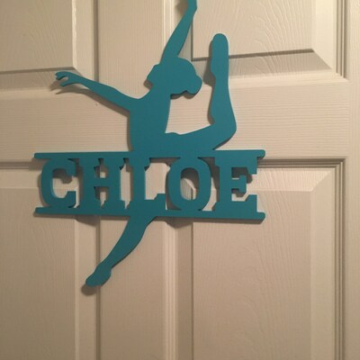 Personalized Dance Door or Wall Sign, Dancer Decoration Name - Etsy