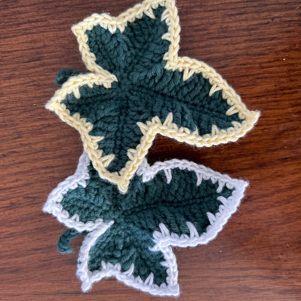 Crochet Variegated Ivy Leaf Applique Pattern (PDF Download) - Etsy