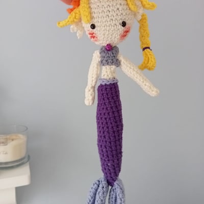Mini Mermaid Crochet Doll Pattern / Amigurumi / Photo Tutorial - Etsy