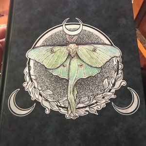 Moon Magic Art Journal / Notebook / Sketchbook Lunar Moth Moon ...