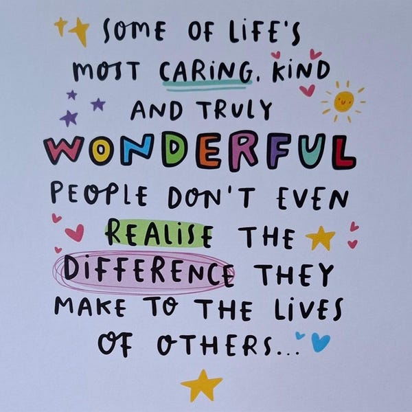 Thank You for Being Your Incredible Self Card - Thank You Card ...