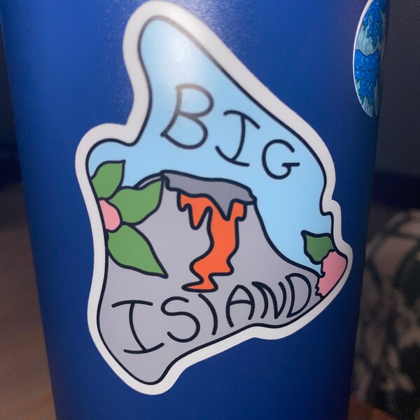 Mini Oahu Sticker, Oahu Sticker, Hawaii Sticker, Hawaii - Etsy
