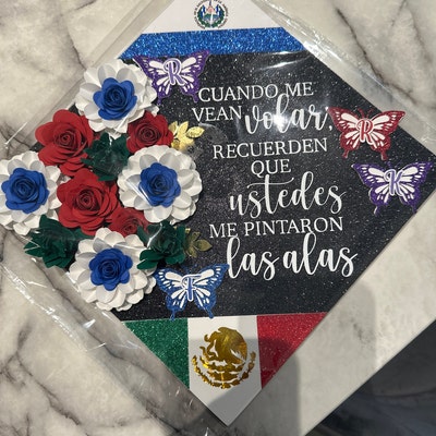 Pink Virgin Mary Graduation Cap, Pink Graduation, Glitter Grad Cap ...