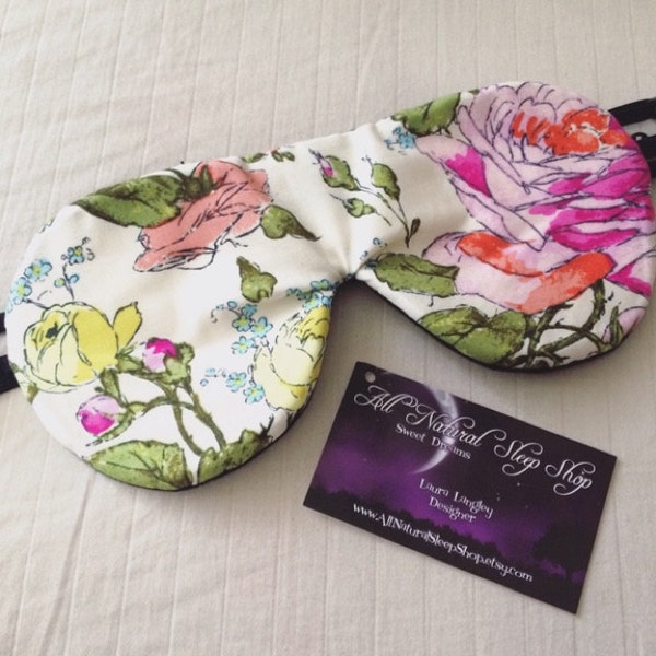 Real Silk and Birds Sleep Mask Eye Mask Travel Mask Eye Pillow Eye ...
