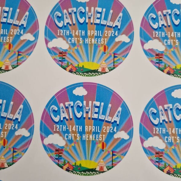 Personalised Festival Camp Stickers, Festival Stickers, Music Festival ...