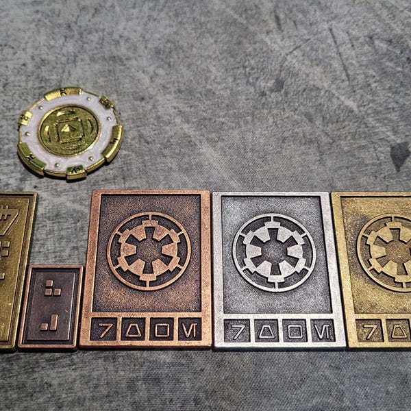 55x Brass Birmingham Lancashire Upgraded Tokens, 30 Coal and 25 Iron ...