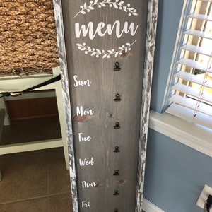 Free Shipping/menu Board // Kitchen Decor // Hanging Farmhouse Menu - Etsy