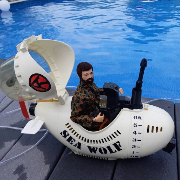 Sea Wolf, Rudder, GI Joe Adventure Team / Action Man Submarine Part, 3d ...