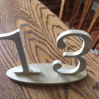 Wedding Table Numbers, Freestanding Numbers, Wedding Decoration, Price ...