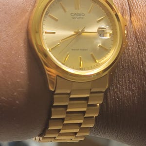 Gold Casio Watch: Vintage Style, Classic Bracelet (38mm) - Etsy