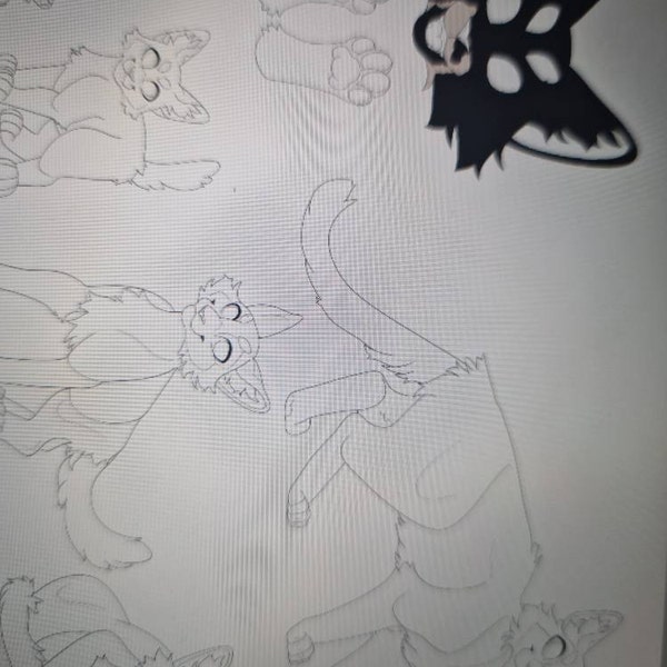 Protogen Emoji Base Pack Furry Lineart And Base Etsy Uk