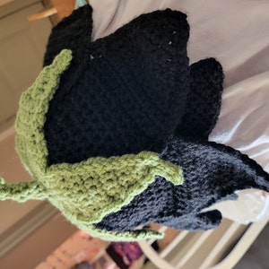 Angler Fish Crochet Hat Costume & Wrist Gauntlets Fantasy - Etsy