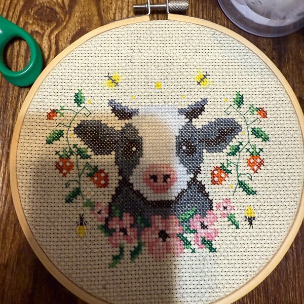Sarcastic and Snarky Cross Stitch Pattern PDF, Floral Needlepoint for ...
