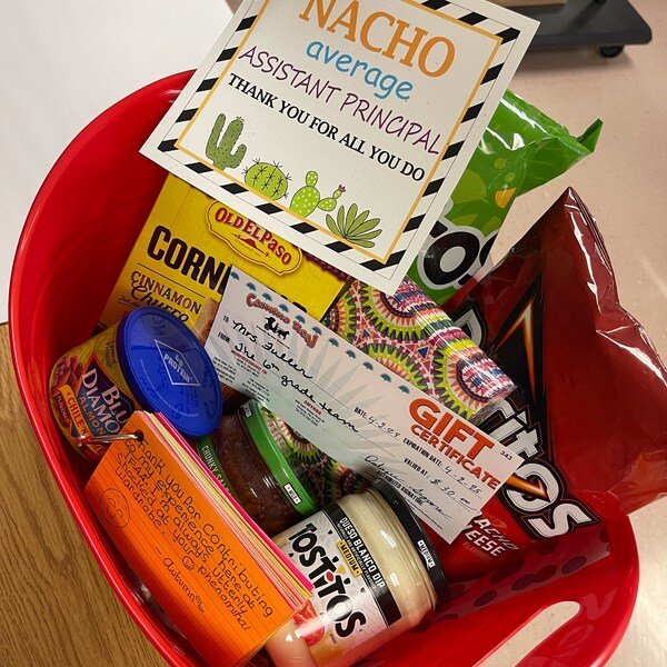 Nacho Average Principal / Vice Principal / Assistant Principal GIFT TAG ...