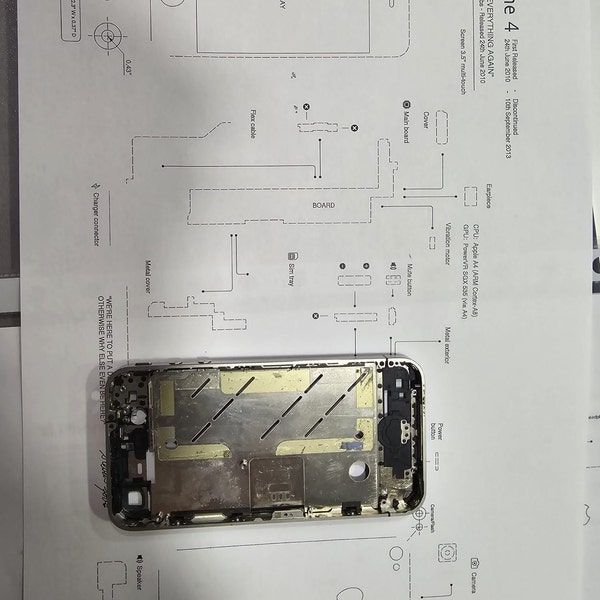 IPhone 6 Teardown Template, iPhone Teardown, Framed Iphone, iPhone ...