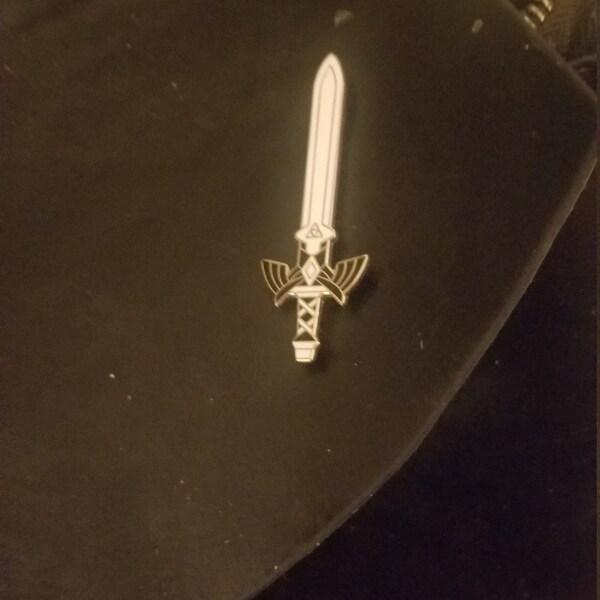 Monochrome Master Sword Pin - Etsy