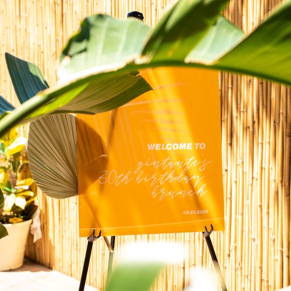 Custom Large Acrylic Sign || Clear Wedding Sign Custom Wedding Sign ...