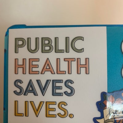 Public Health Saves Lives White Waterproof Vinyl Sticker/ - Etsy